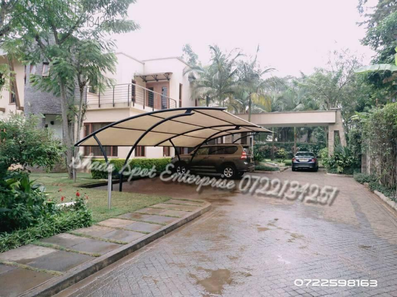 Curved Carport – Shade Spot