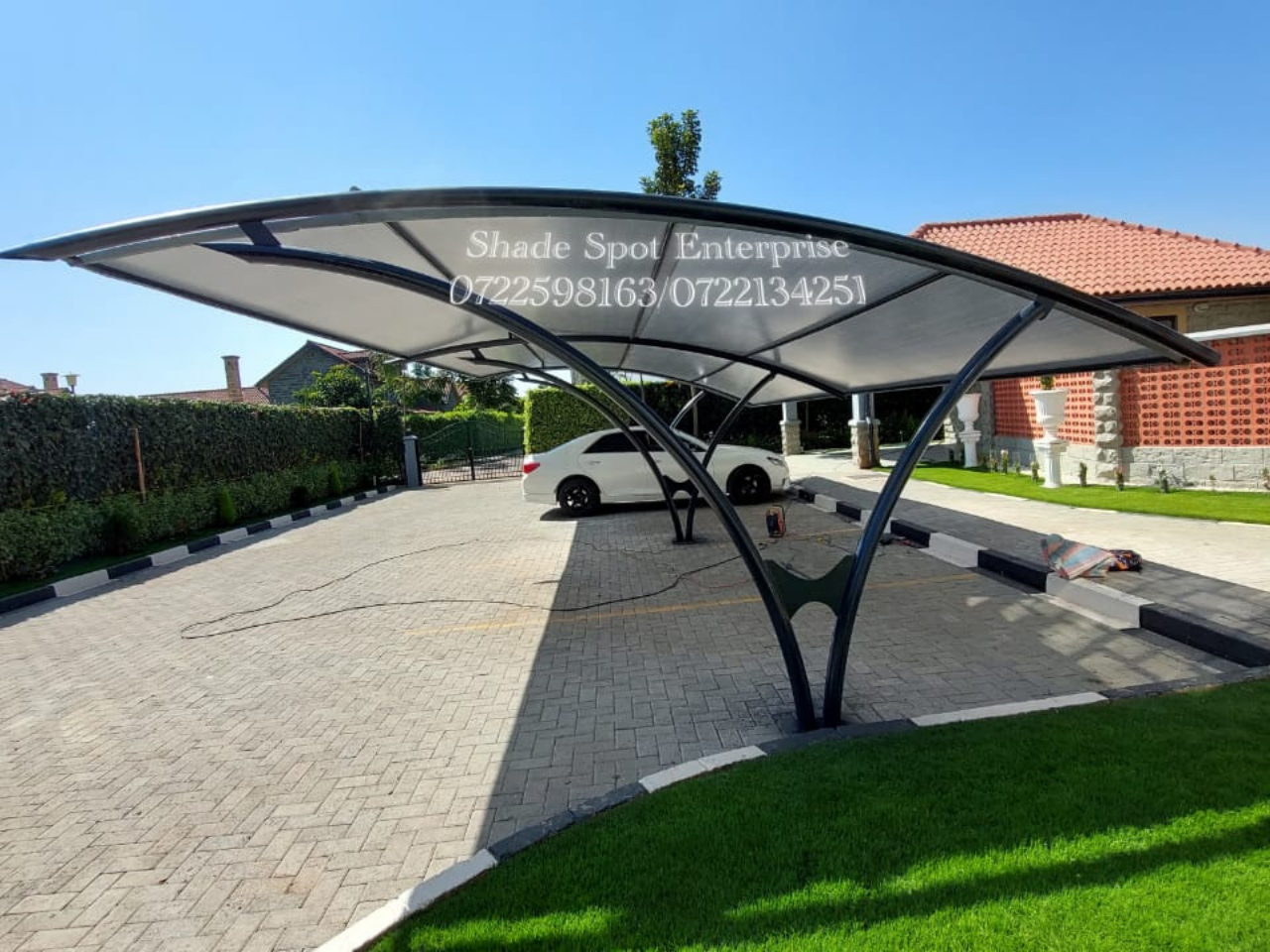 Curved Carport – Shade Spot